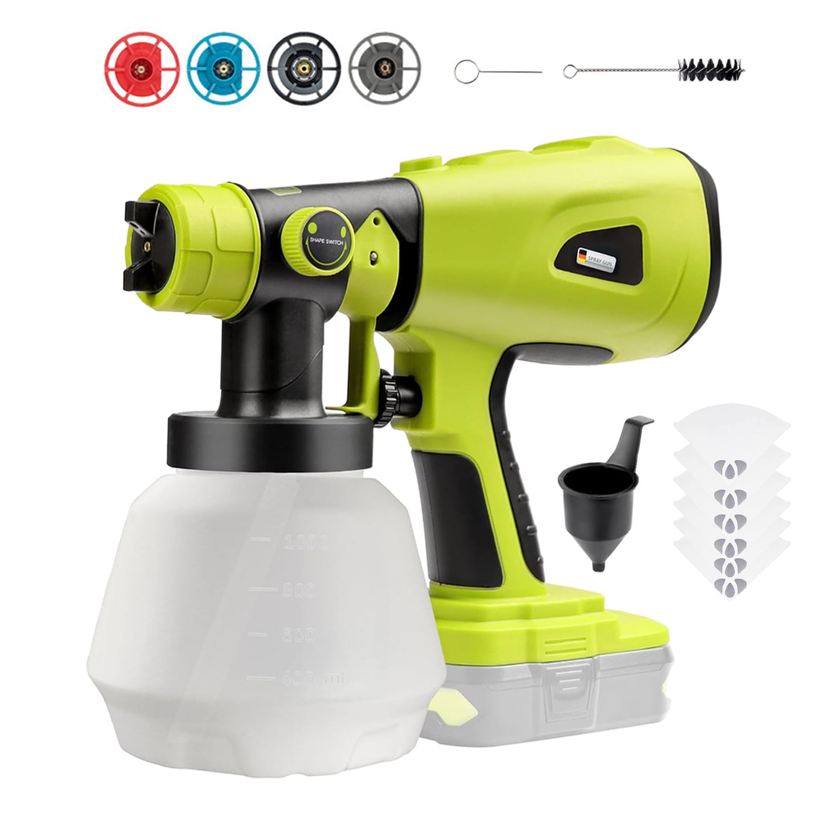 Cordless Paint Sprayer Compatible with Ryobi 18v Battery，Handheld Paint ...