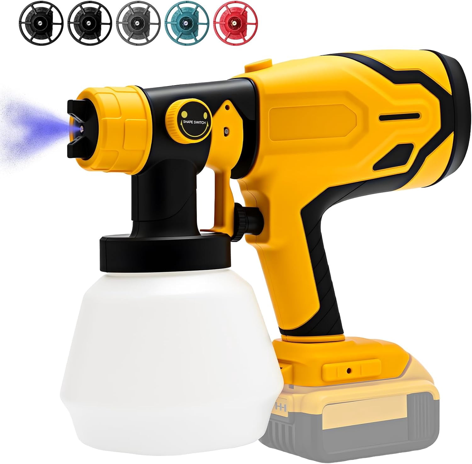 Cordless Paint Sprayer for Dewalt 20V MAX Battery, Spray Gun with ...