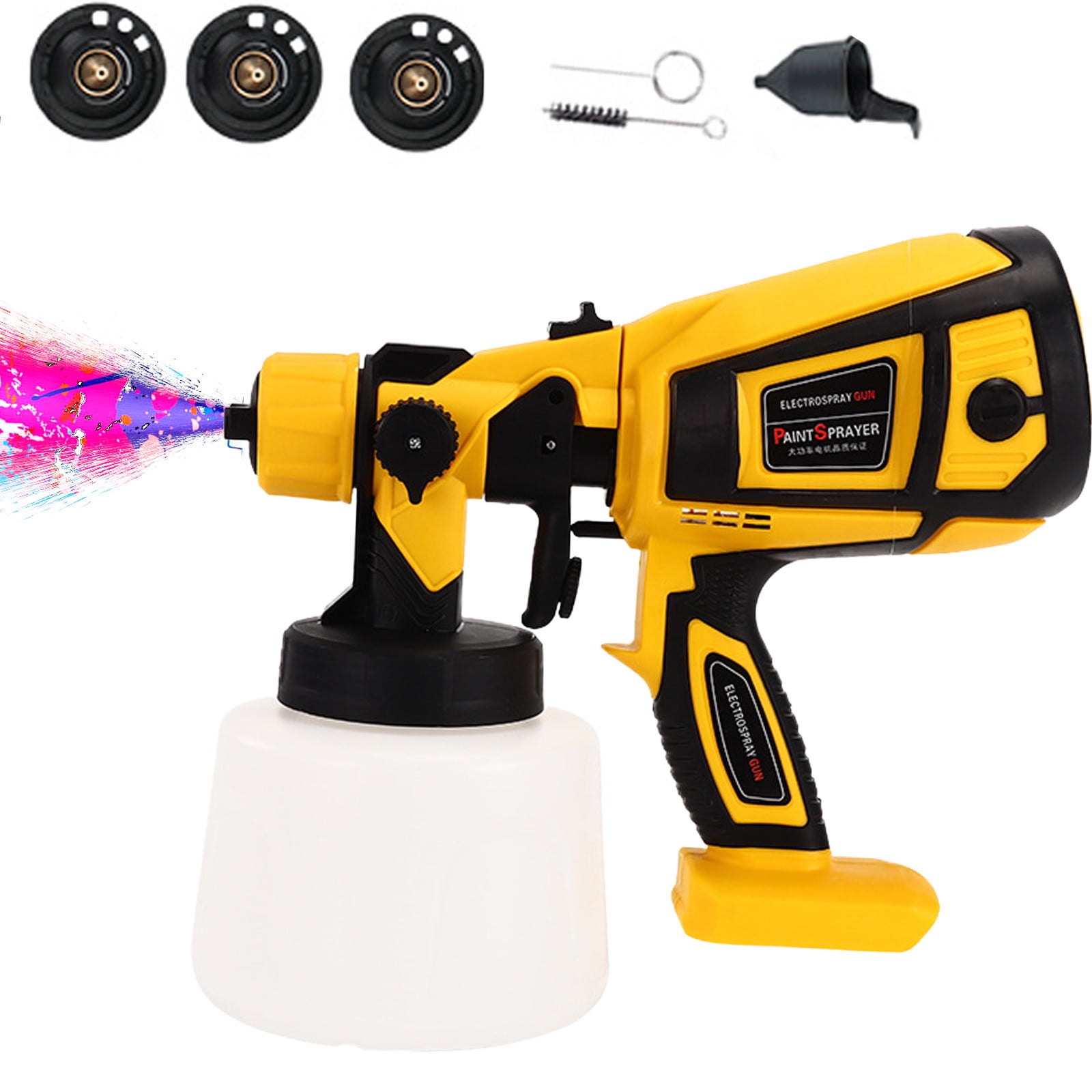 Cordless Paint Sprayer, Electric Paint Sprayer for Furniture and House ...