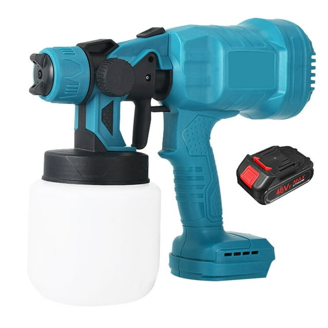 Cordless Paint Sprayer, Electric HVLP Powerful Spray Gun with 3 Spray ...
