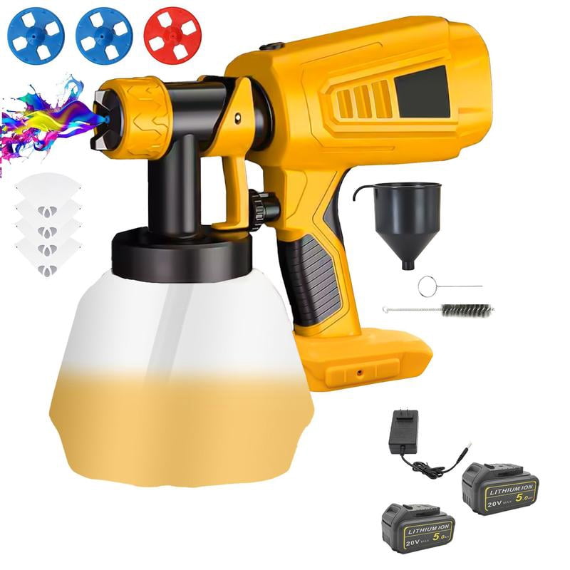 Cordless Paint Sprayer for Milwaukee 18V Battery 48-11-1850, HVLP Spray ...