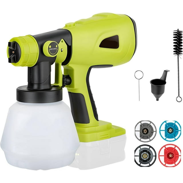 Cordless Paint Sprayer for Ryobi 18V Battery, HVLP Handheld Electric ...