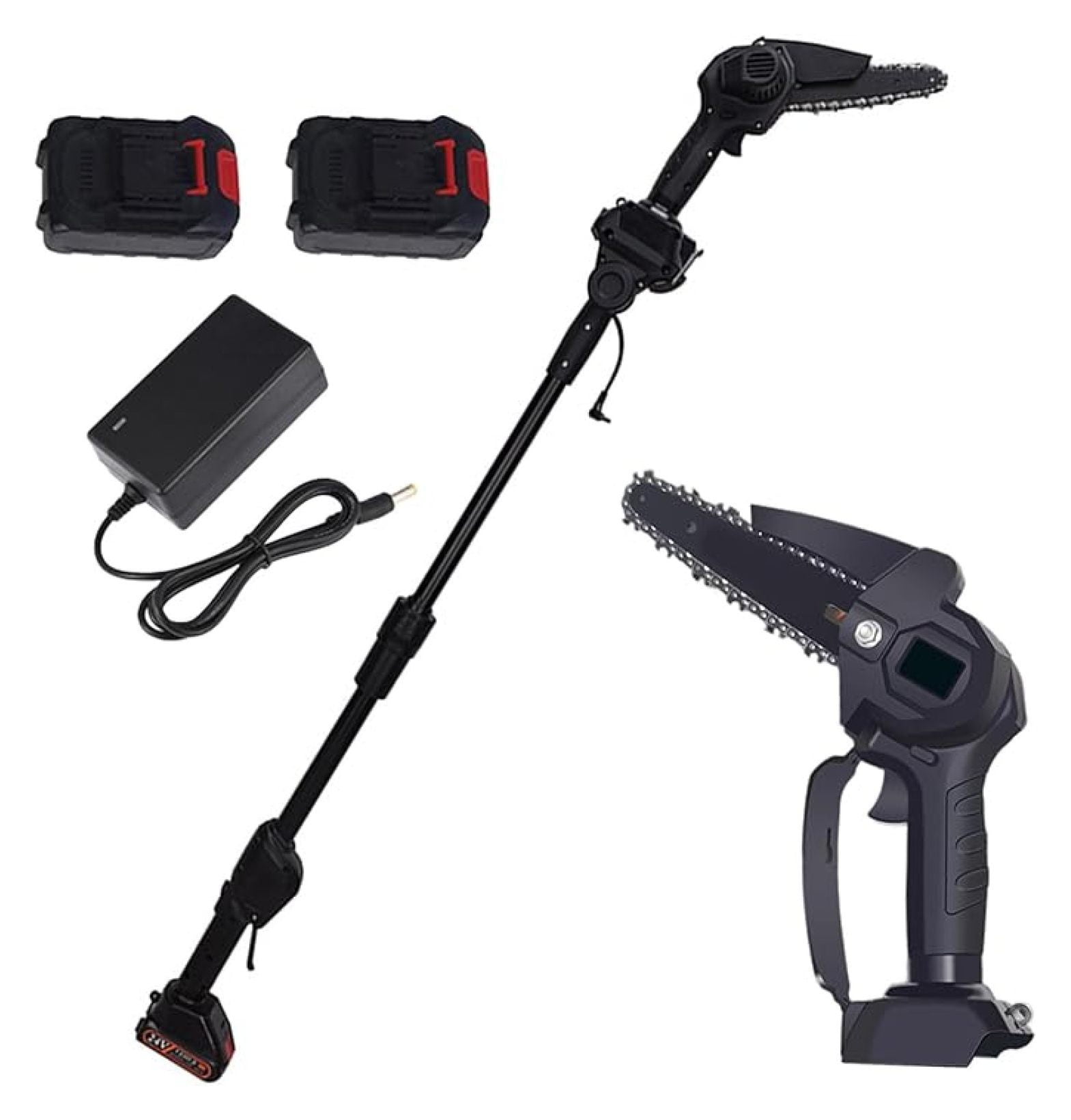 Cordless Pole Chainsaw for Tree Trimming, Battery Powered Electric ...