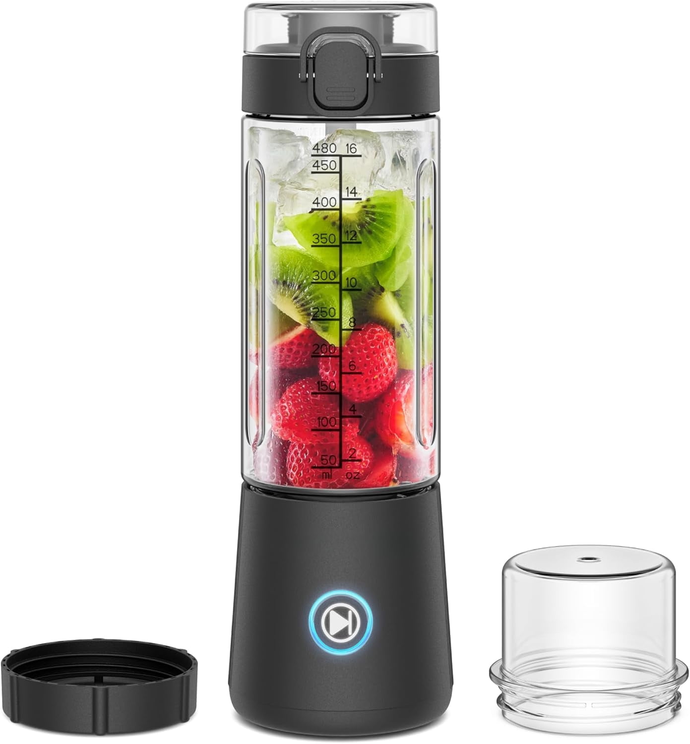 Cordless Portable Blender for Smoothies and Shakes, BPA-Free 16 oz ...