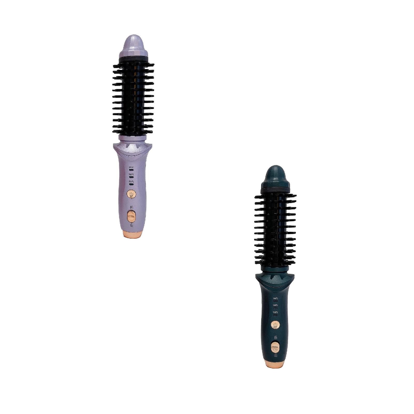 Cordless Portable Curling Iron Brush, Travel Mini Thermal Curling Brush ...