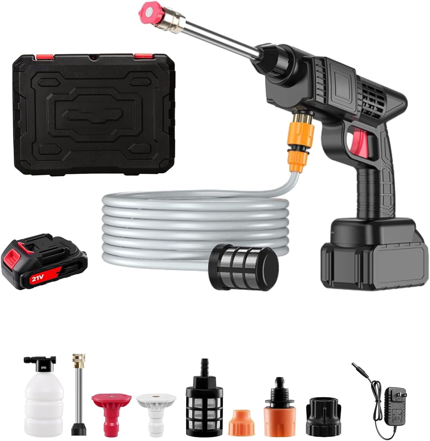 Cordless Portable High Pressure Spray Water Gun, 2025 New Cordless ...