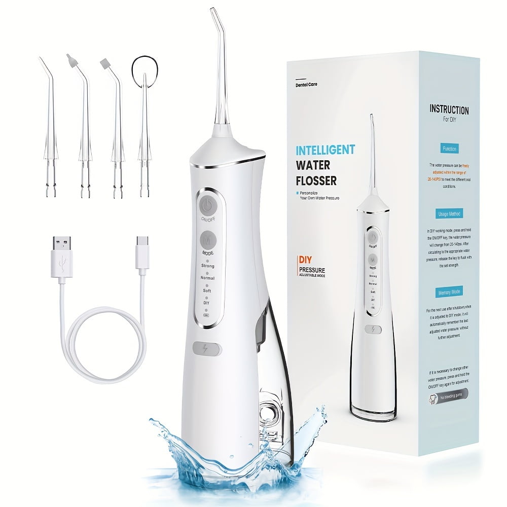 Cordless Portable Oral Irrigator, Powerful And Rechargeable Water ...