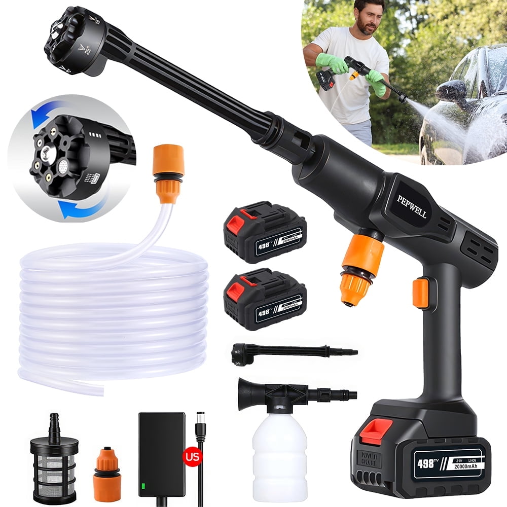 Cordless Portable Pressure Washer, 870 PSI Brushless Electric High ...