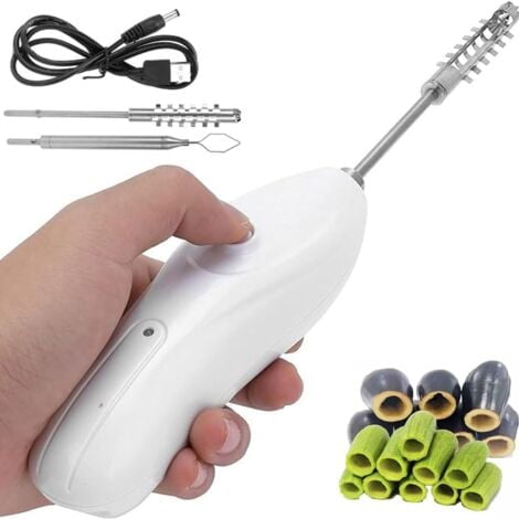 Cordless Portable Vegetable Corer with 2 Cutter Heads, Rechargeable ...