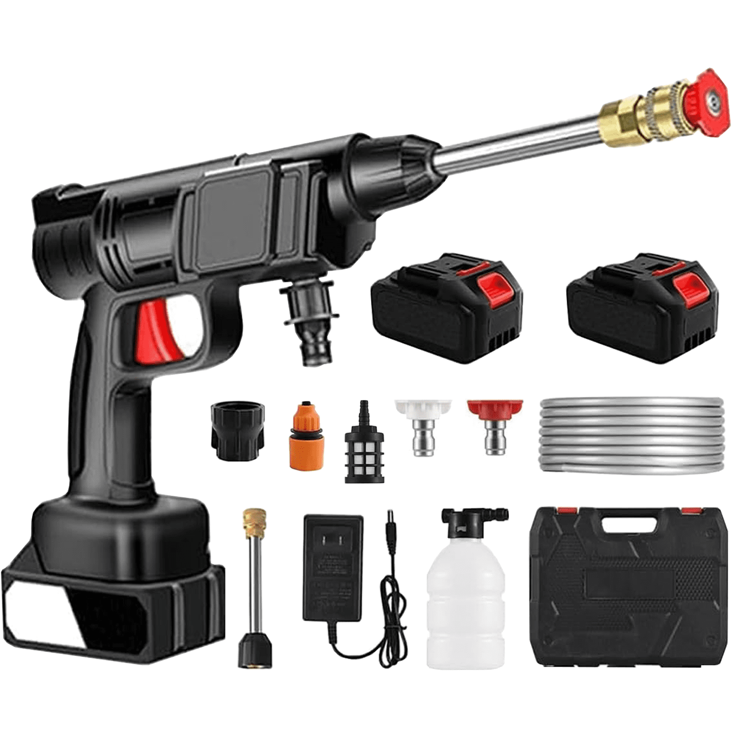 Cordless Power Washer,Portable Cordless High Pressure Spray Water Gun ...