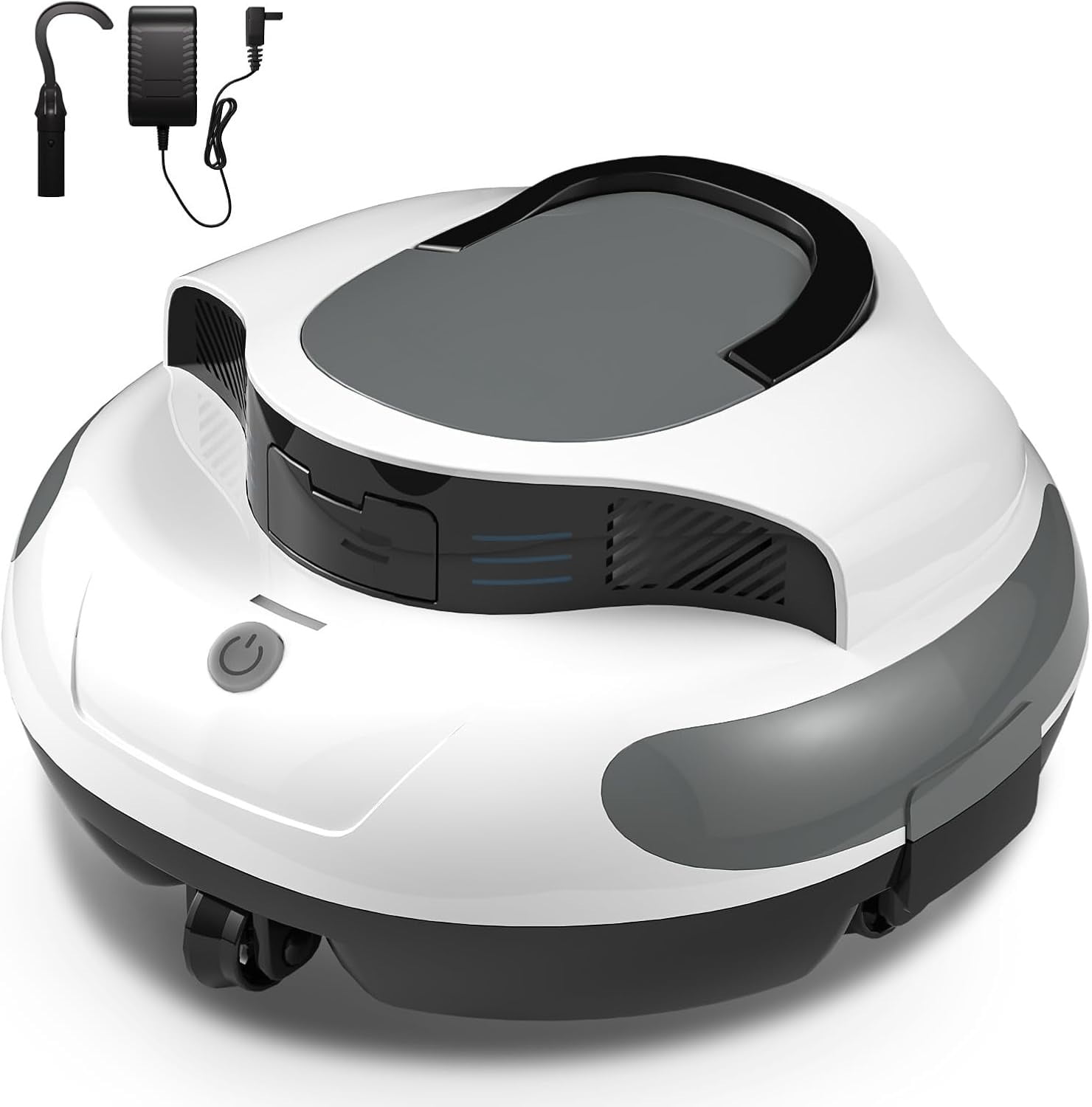 Cordless Powerful Pool Vacuum (Dual Motors) 5000mAh Battery, 120-Min ...