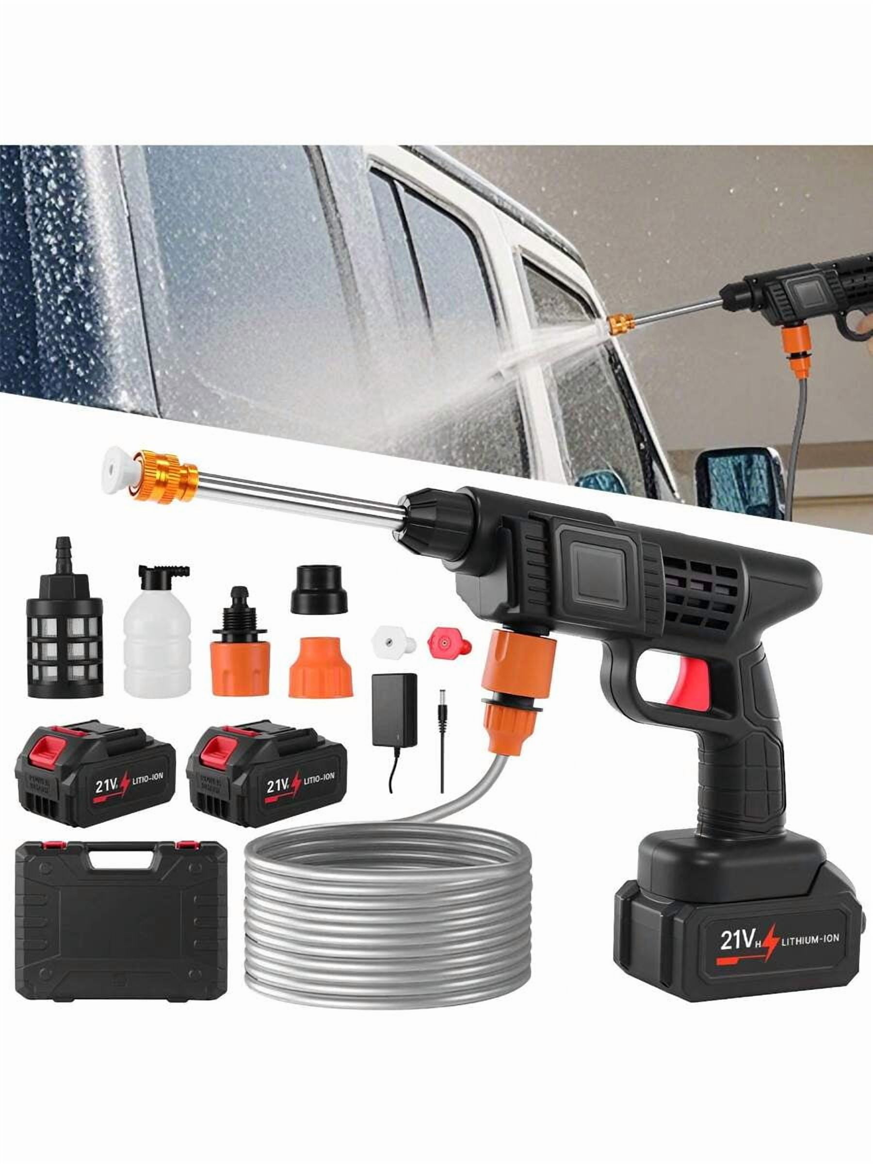 Cordless Pressure Washer 435PSI, 3-in-1 Handheld Power Washer with Foam ...