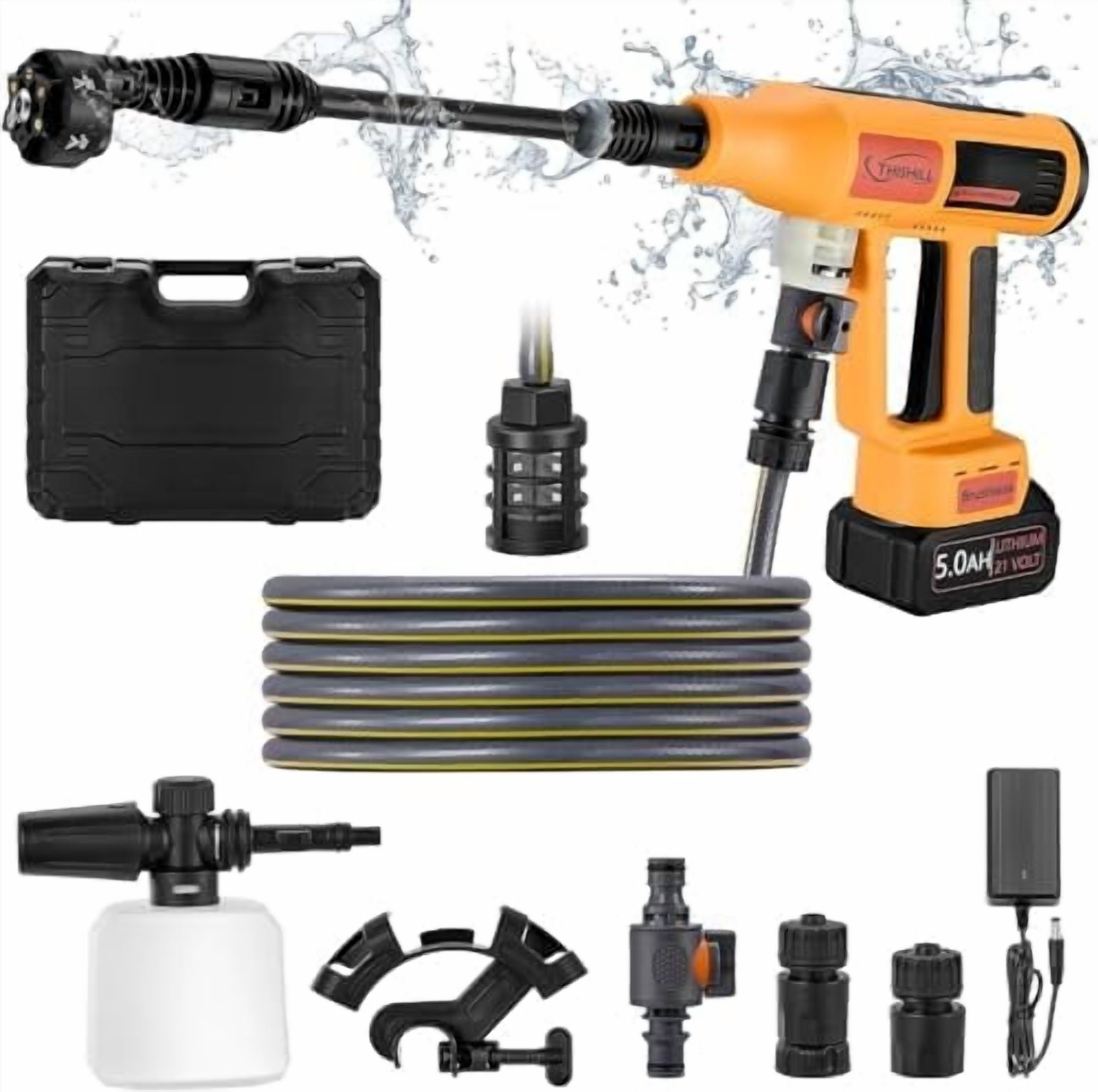 Cordless Pressure Washer Battery Bowered 1060 PSI Compatible with ...