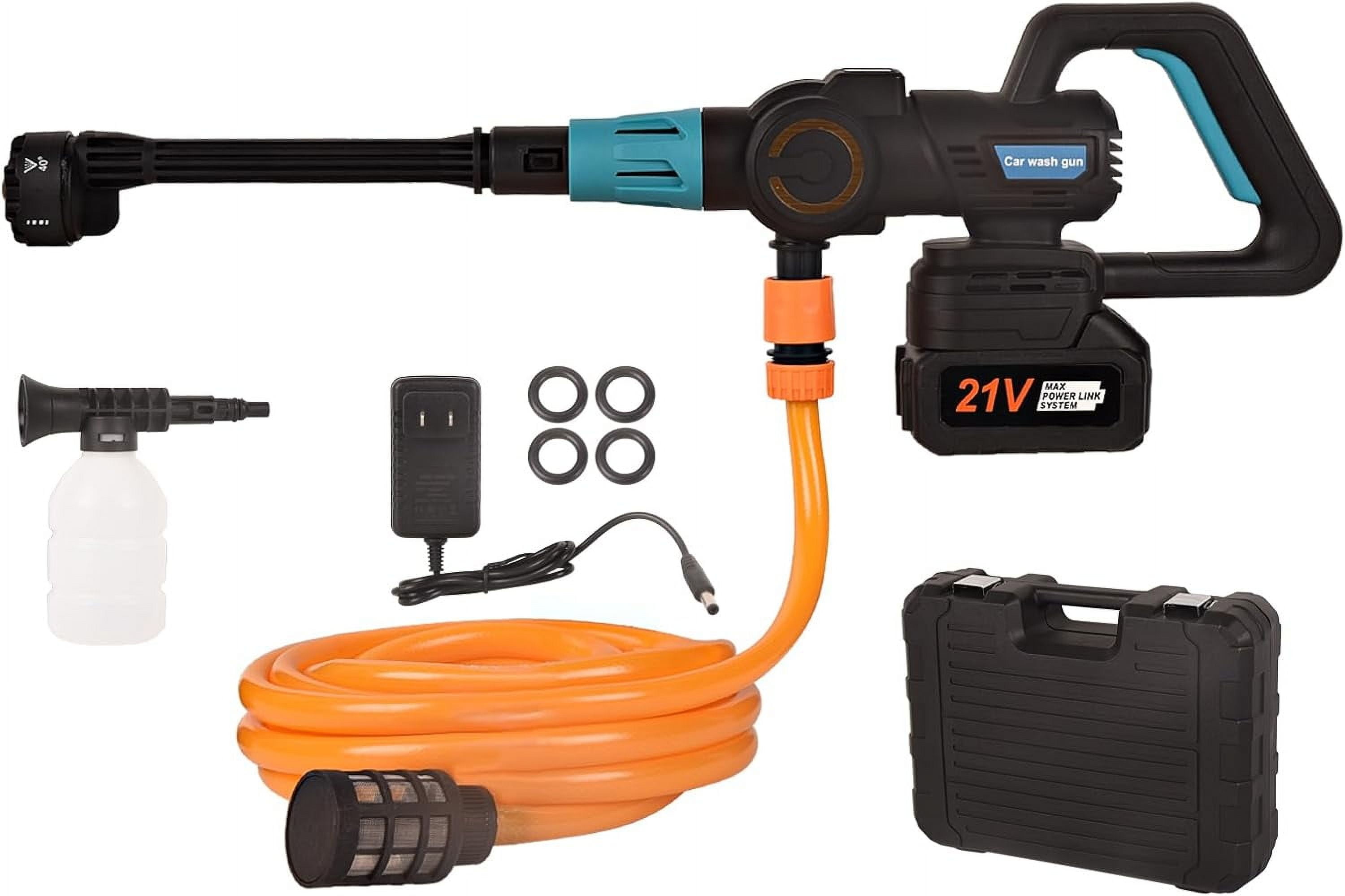 Cordless Pressure Washer with Grip,652 PSI Power Cleaner with 6-in-1 ...