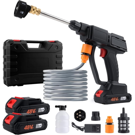 Cordless Pressure Washer, Portable Car Pressure Washer with 6-in-1 ...