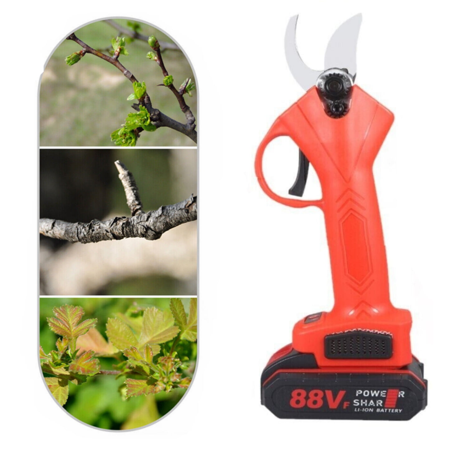 Cordless Pruner Branch Trimmer, Electric Branch Scissors with ...