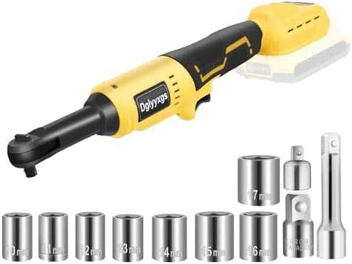 Cordless Ratchet Wrench Fits for Dewalt 20V Battery, 3/8" 20V Wrench ...