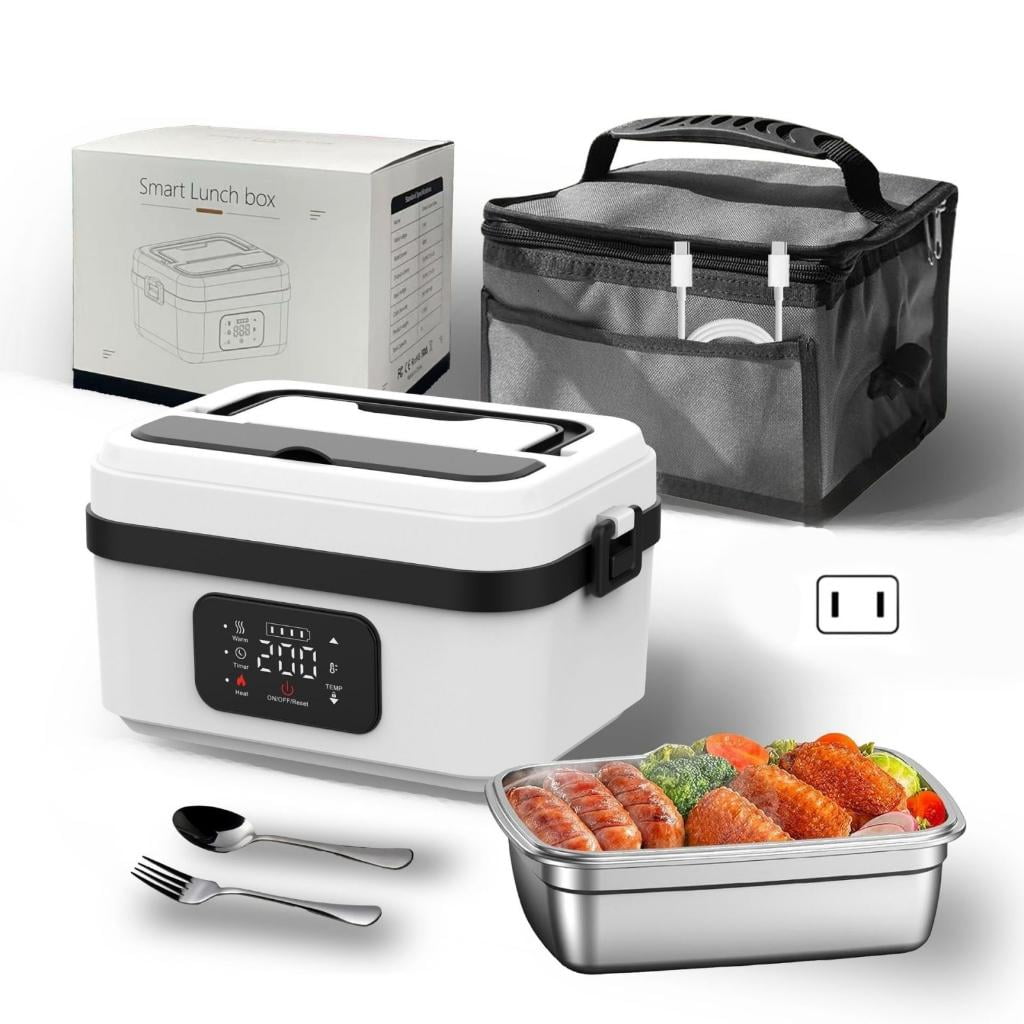 Cordless Rechargeable Food Warmer Insulated for Hot Meals Easy Carry ...