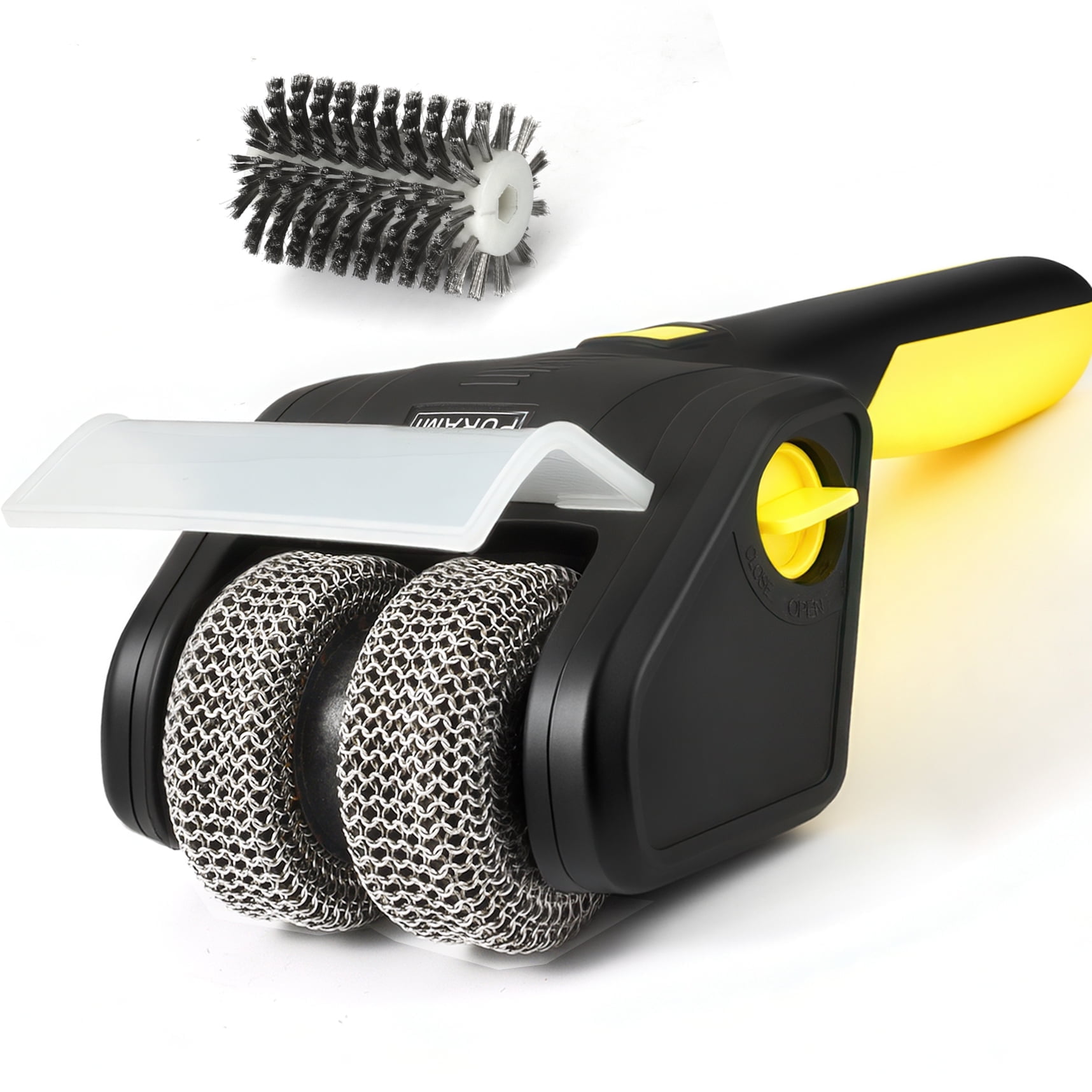 Bristle Free Wireless Electric Grill Cleaner PURAMI Wireless Outdoor ...