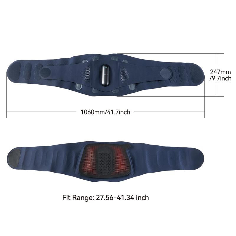 Cordless Rechargeable Heating Pad – Lightweight Wearable Heated Lumbar ...