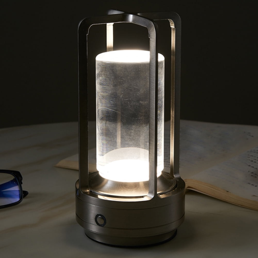 Cordless Rechargeable Lantern Table Lamp, 2000mAh Battery Operated ...
