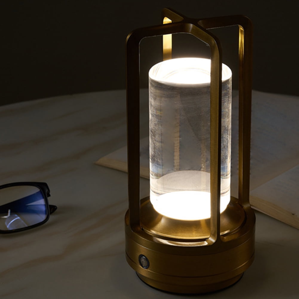 Cordless Rechargeable Lantern Table Lamp, 2000mAh Battery Operated ...