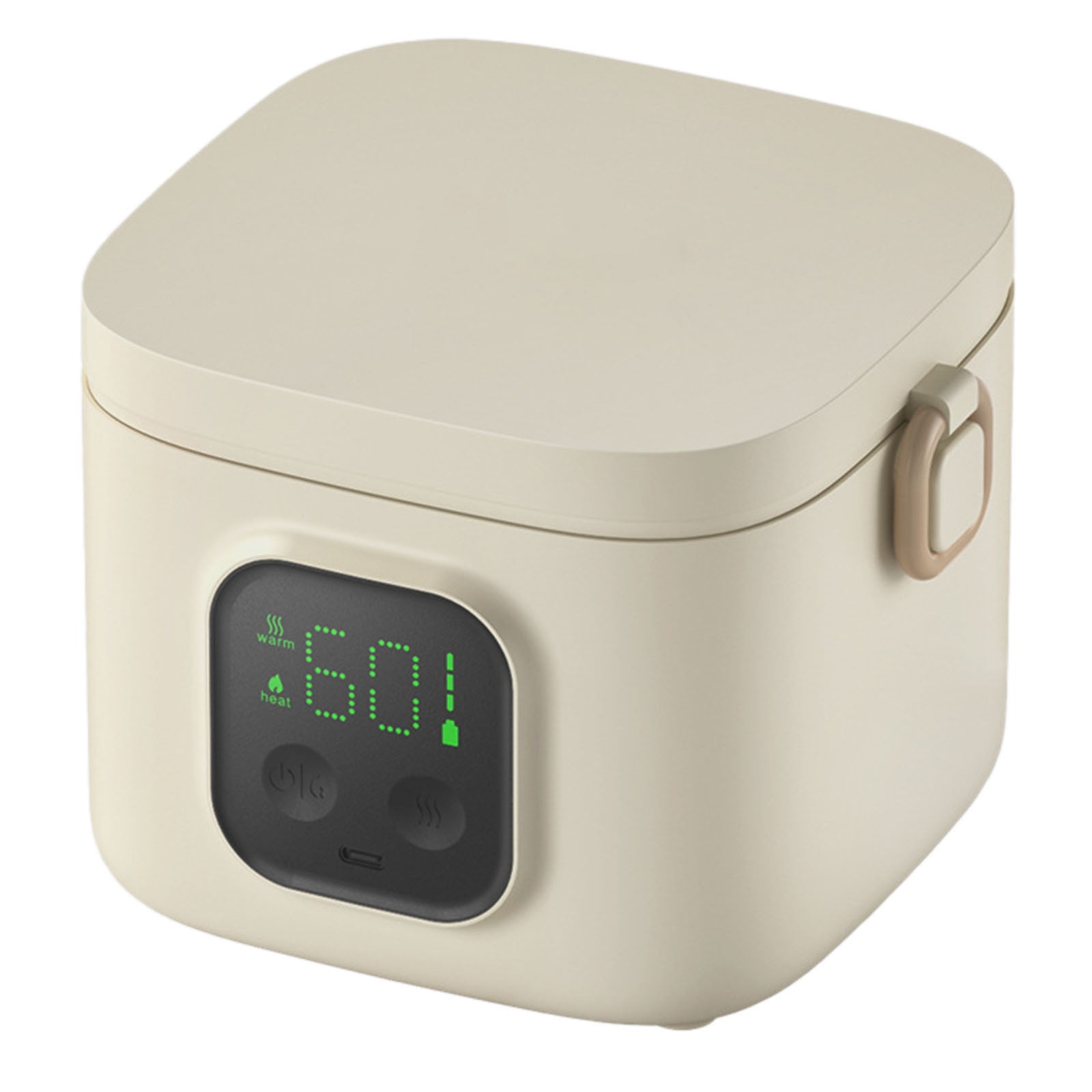 Portable USB Rechargeable Food Warmer Lunch 800ml Stainless Steel ...