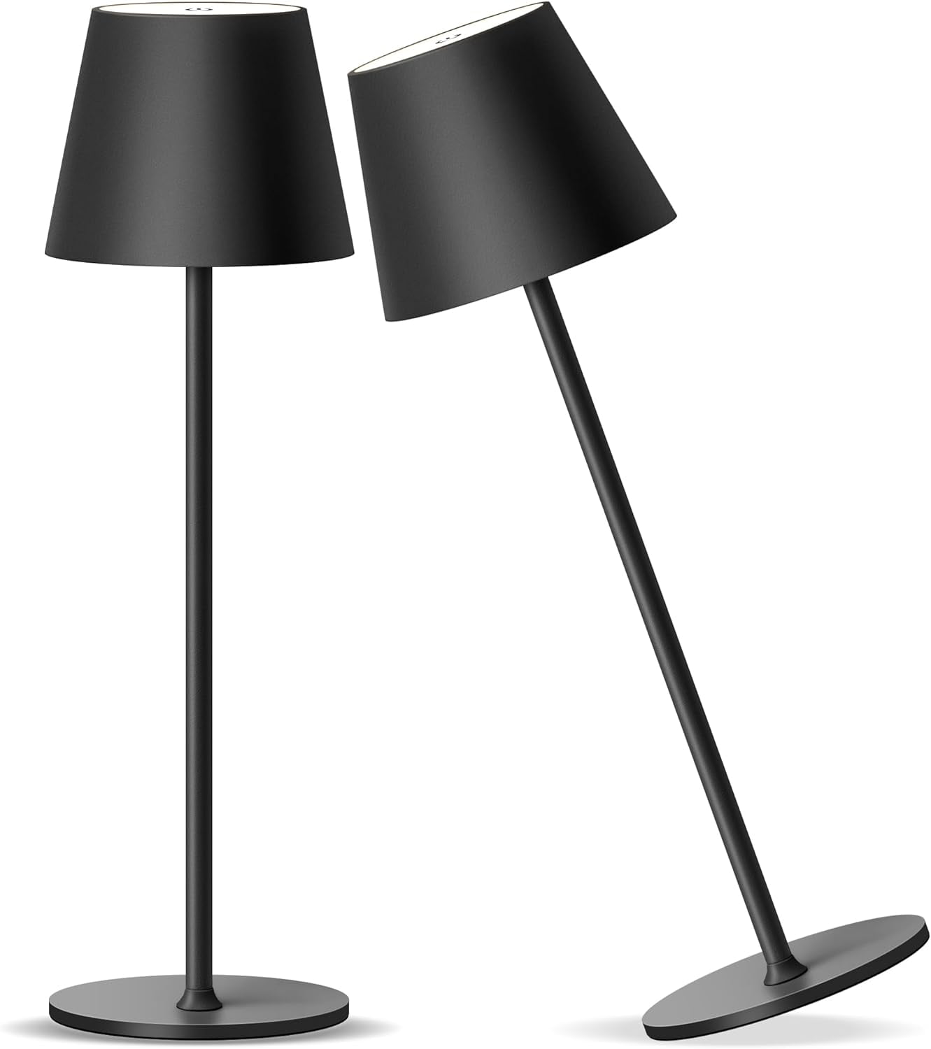 Cordless Rechargeable Table Lamp Set of 2, 5000mAh Battery Powered LED ...