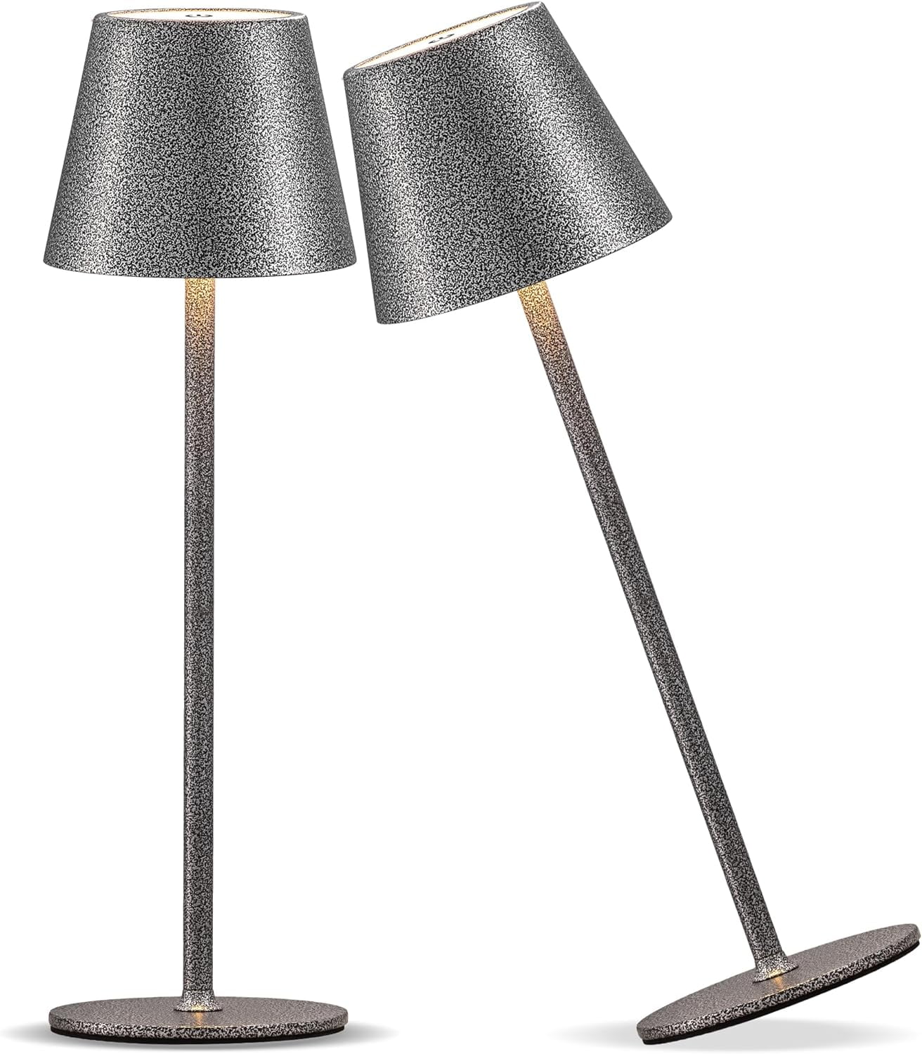 Cordless Rechargeable Table Lamp Set of 2, 5000mAh Battery Powered LED ...