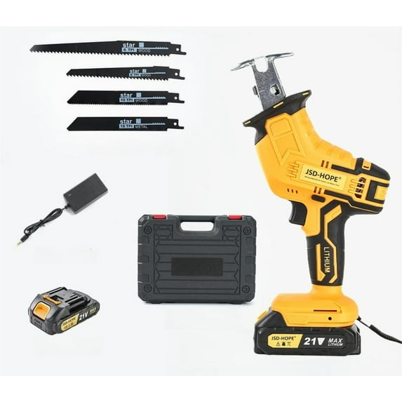 Cordless Reciprocating Saw, High-Power Lithium-ion Handheld Electric ...
