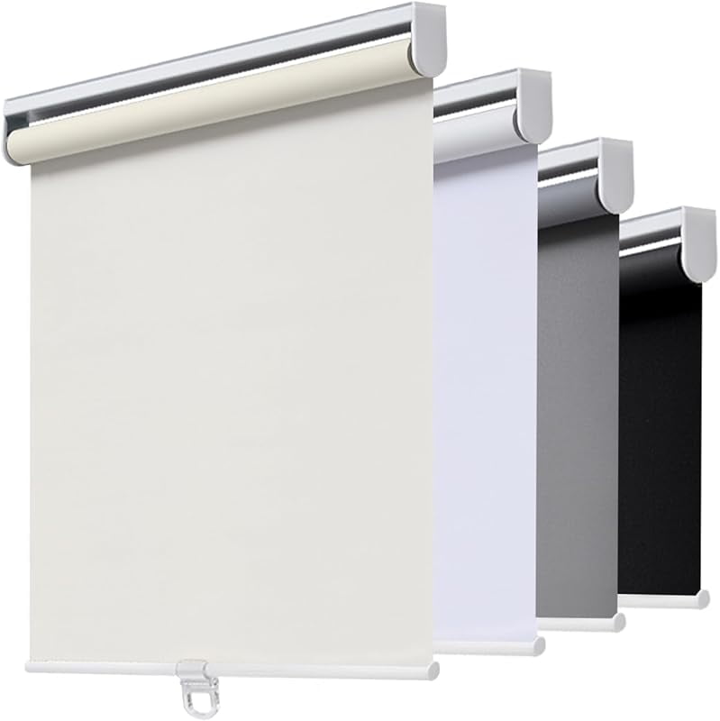 Cordless Roller Shades Blackout Blinds for Windows Room Darkening ...