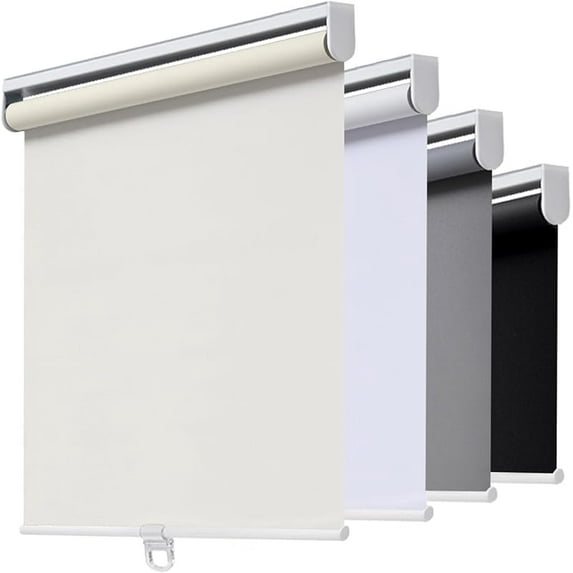 Cordless Roller Shades Blackout Blinds for Windows Room Darkening ...