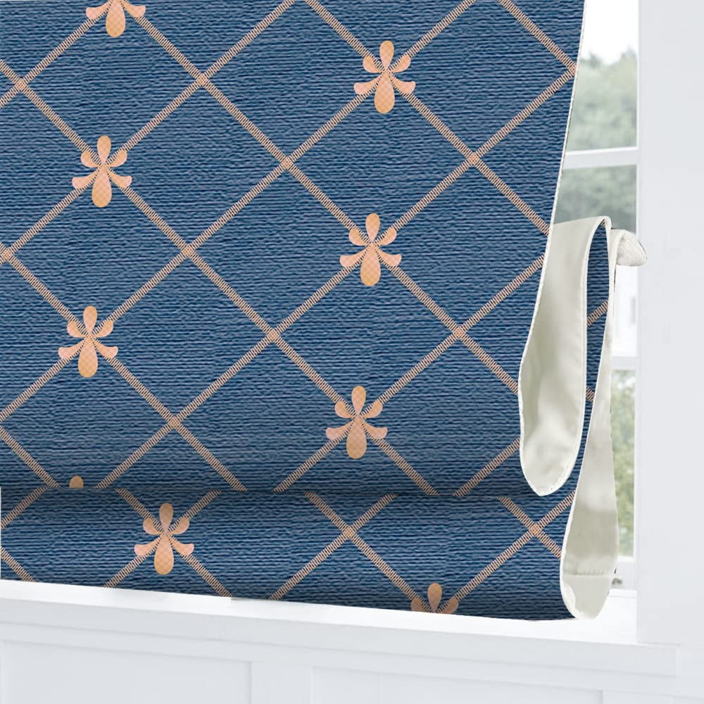 Cordless Roman Shades Window Blinds, Grey Floral Premium Blackout Roman ...