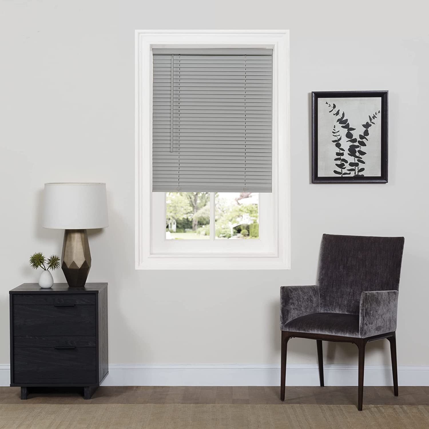 Cordless Room Darkening Mini Blind - 43 Inch Width, 64 Inch Length, 1 ...