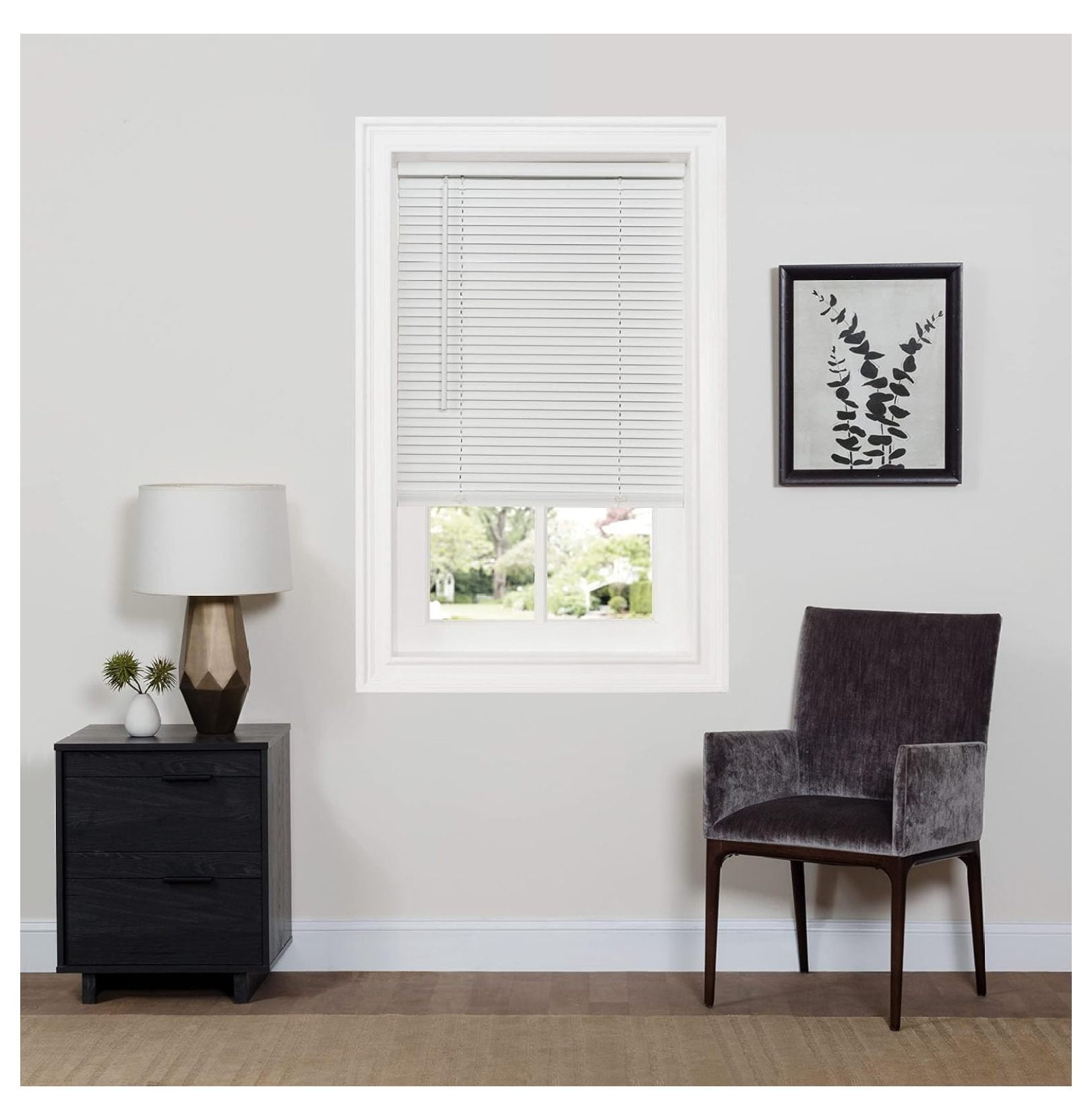 Cordless Room Darkening Mini Blind - 72 Inch Width, 64 Inch Length, 1 ...