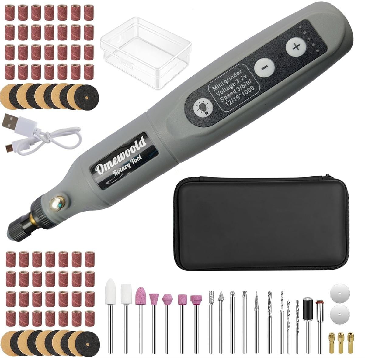 Cordless Rotary Tool, 5-Speed Rotary Tool Kit with 103 Accessories,USB ...