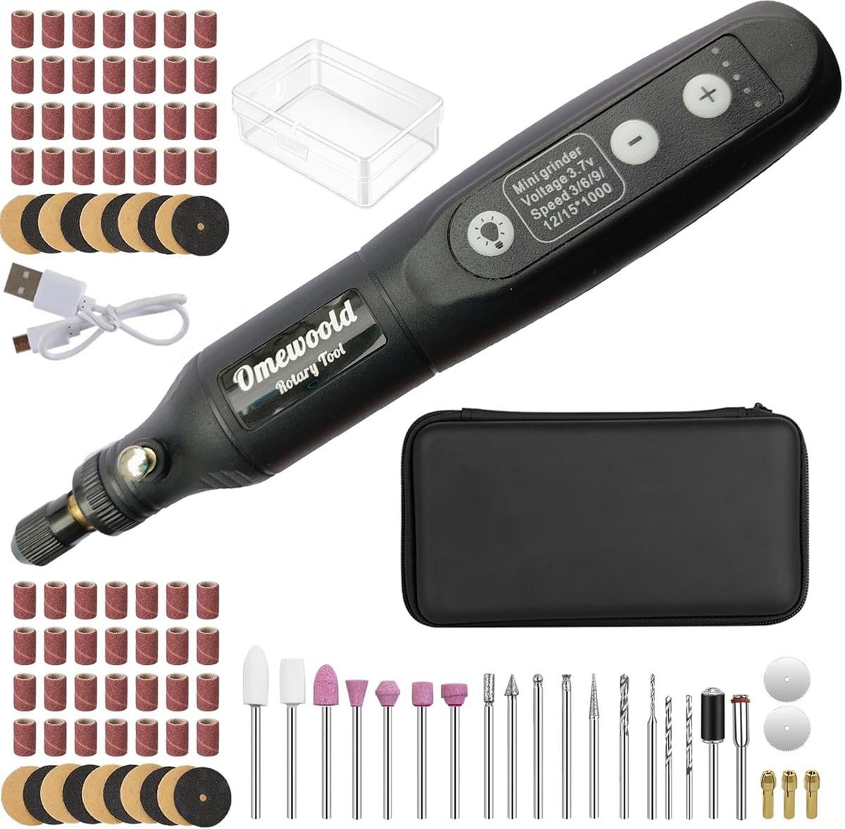 Rotary Tool, Cordless Rotary Tool Kit With 103 Accessories,5-Speed 3.7V ...