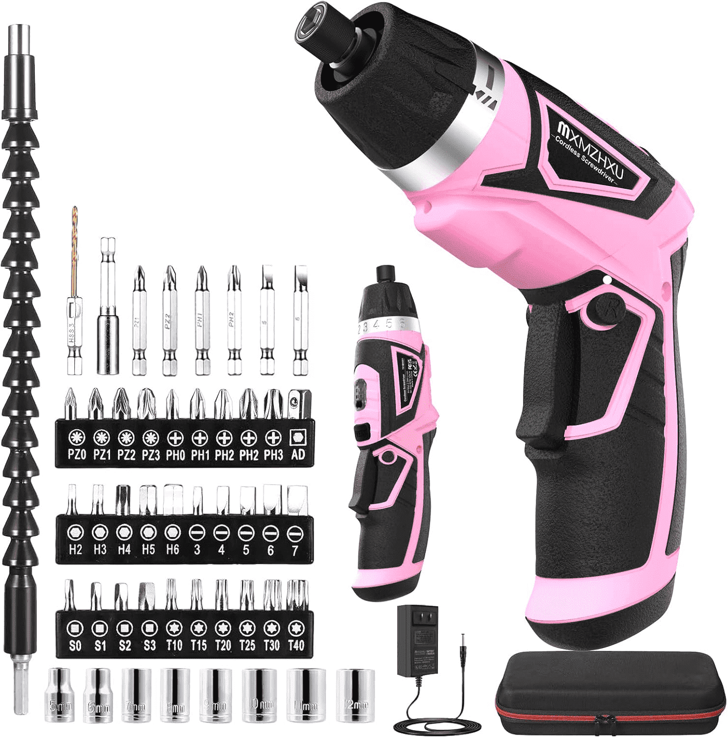 Cordless Screwdriver, 47 in 1 Rechargeable Electric Screwdriver with ...