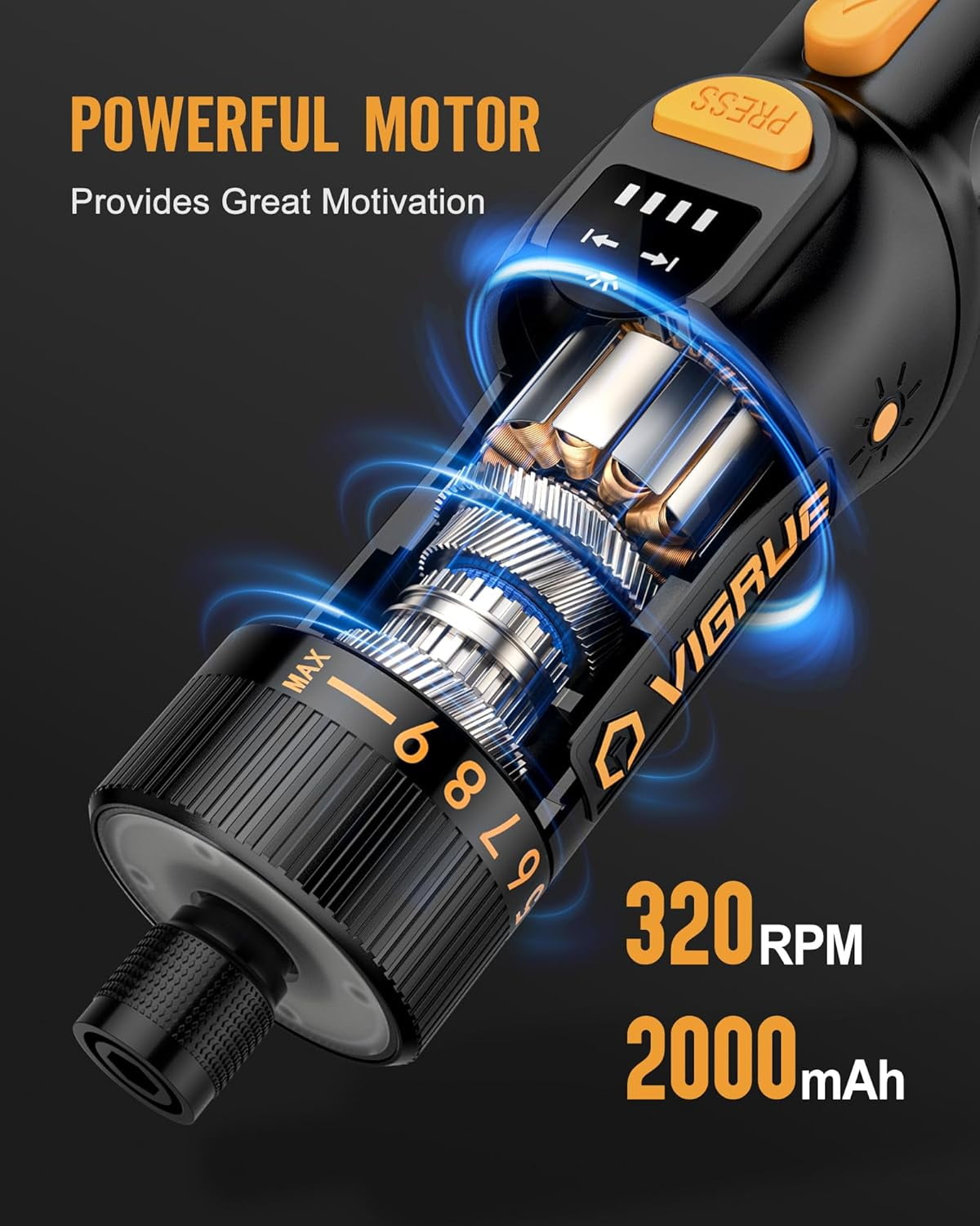 Cordless Screwdriver Set, 8V Max 10Nm Rechargeable Electric Screwdriver ...