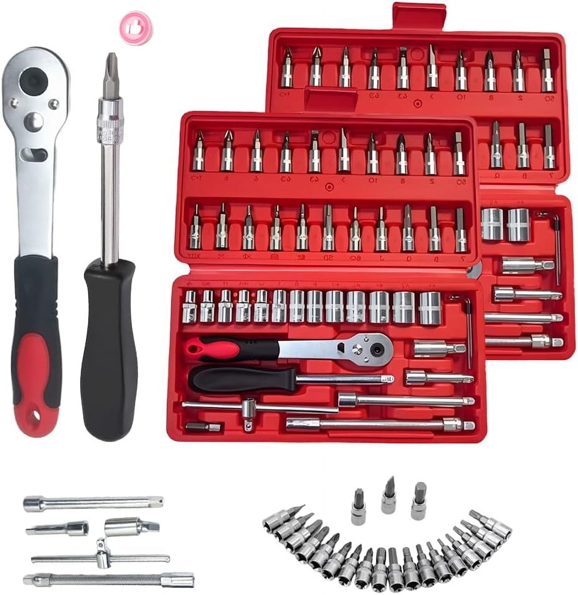 Cordless Slim Ratchet Set, 2025 New Slim Electric Ratchet With 46 ...