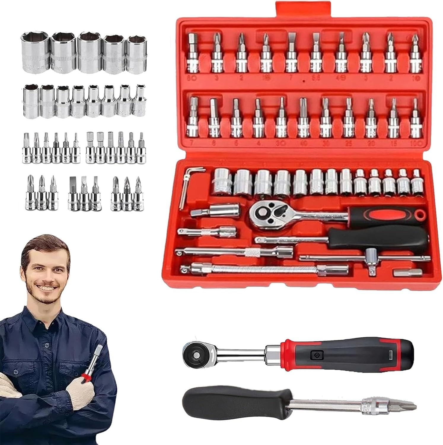 Cordless Slim Ratchet Set, New Slim Electric Ratchet, Power Ratchet ...