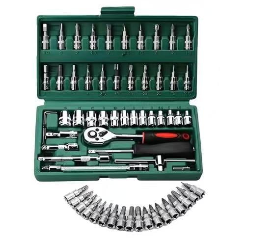 Cordless Slim Ratchet Set, Power Ratchet Wrenches，46 Piece 1/4-Inch ...