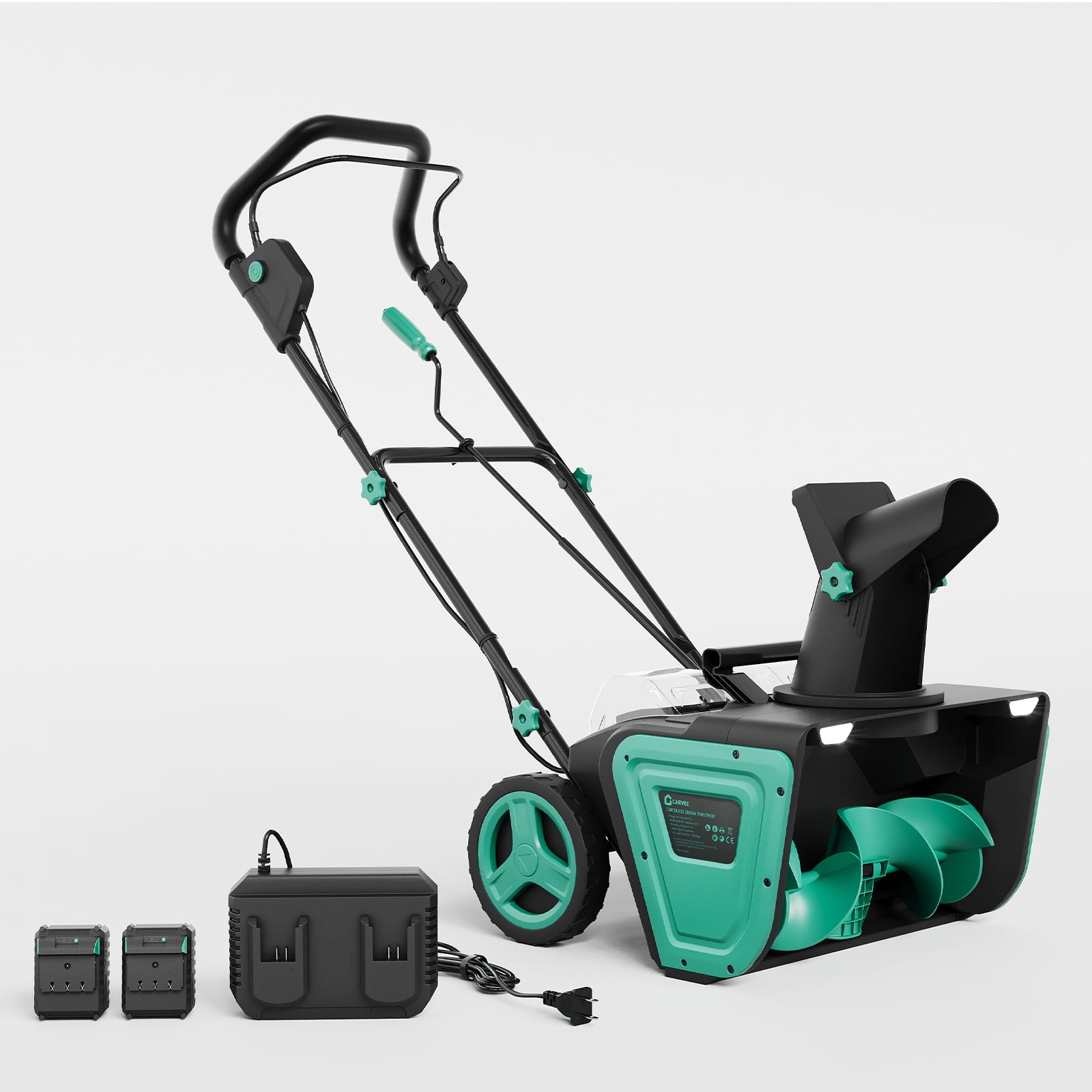 Cordless Snow Blower, 40V 20" Electric Snowblower with 2* 4.0Ah Battery ...