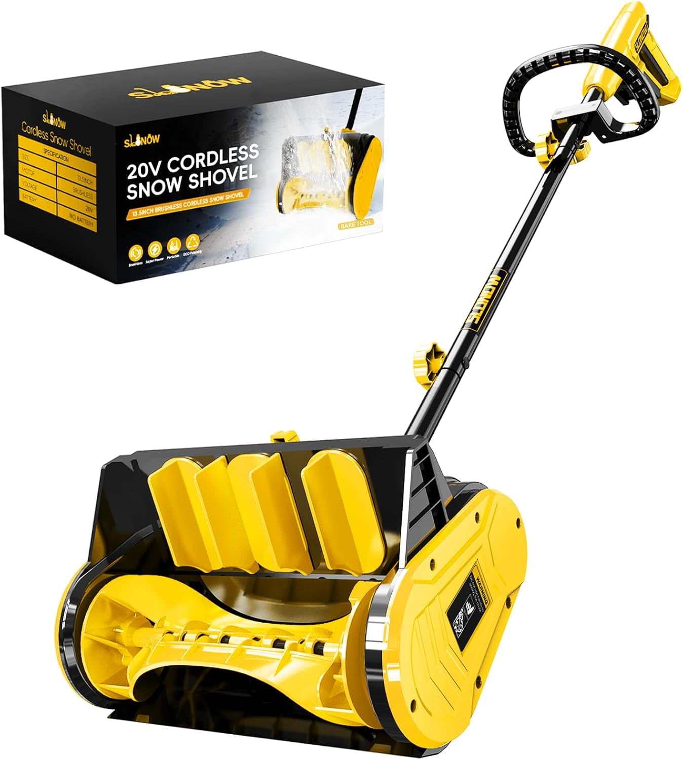 Cordless Snow Shovel, 20V Electric Snow Blower Compatible with De-Wait ...