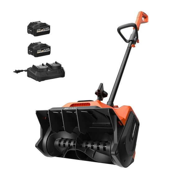 Wild Badger Power 40V Cordless Snow Shovel, 15" Brushless, 16.5 FT ...