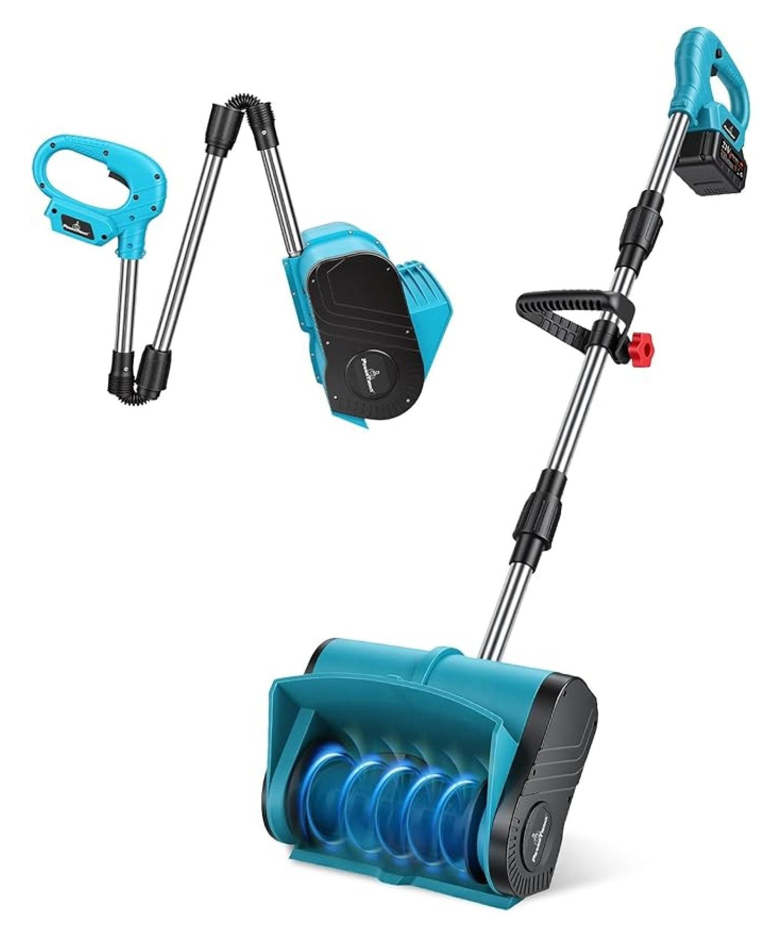 Cordless Snow Shovel 800W 21V Electric Snow Thrower - Foldable Ice ...