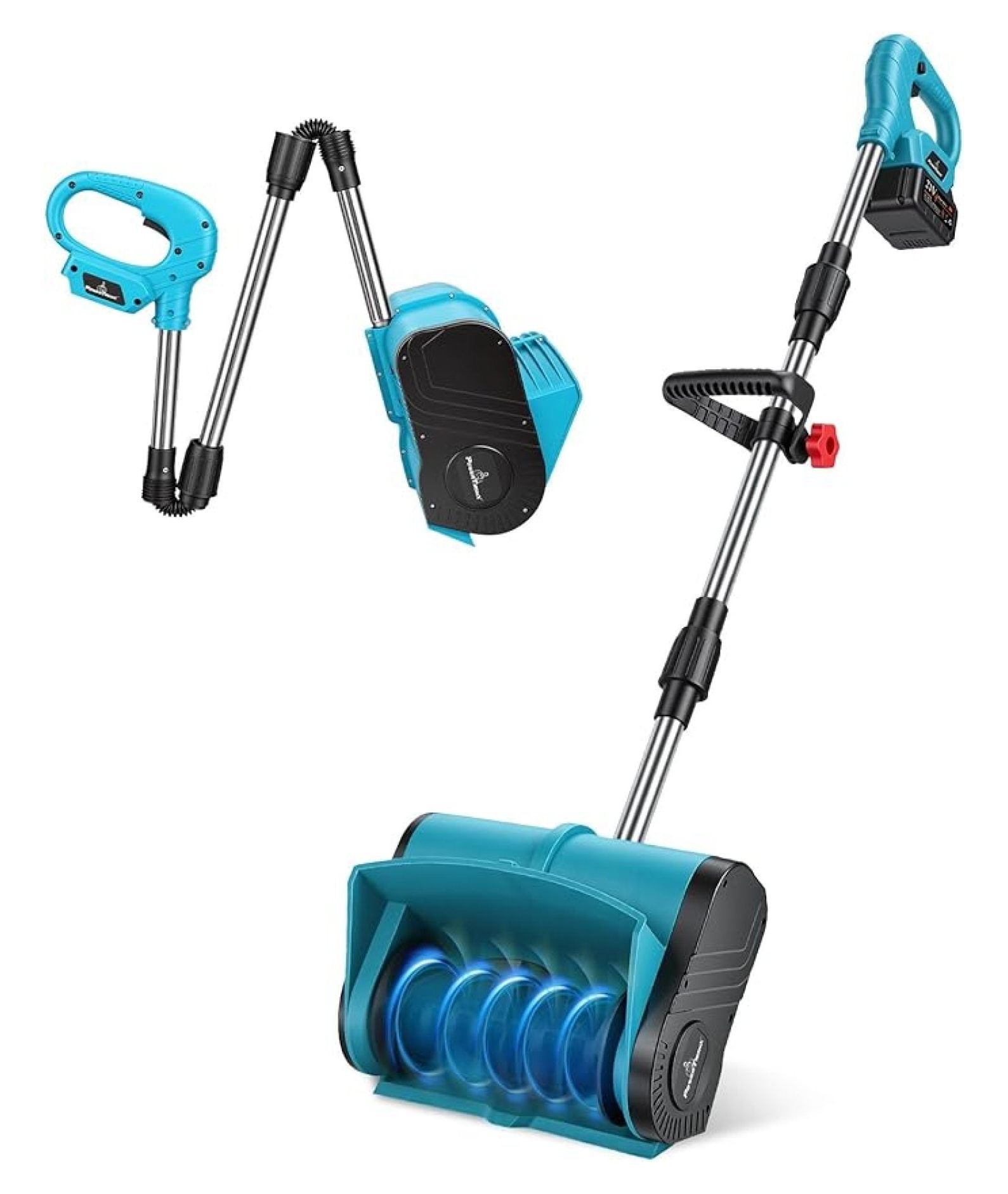 Cordless Snow Shovel 800W 21V Electric Snow Thrower - Foldable Ice ...