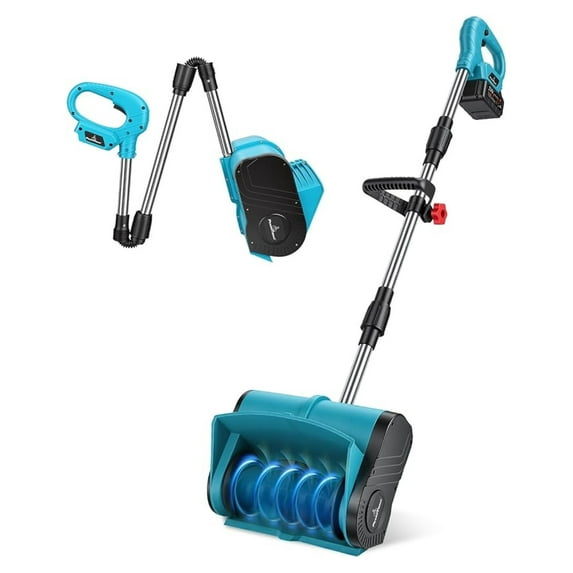 Cordless Snow Shovel 800W 21V Electric Snow Thrower - Foldable Ice ...