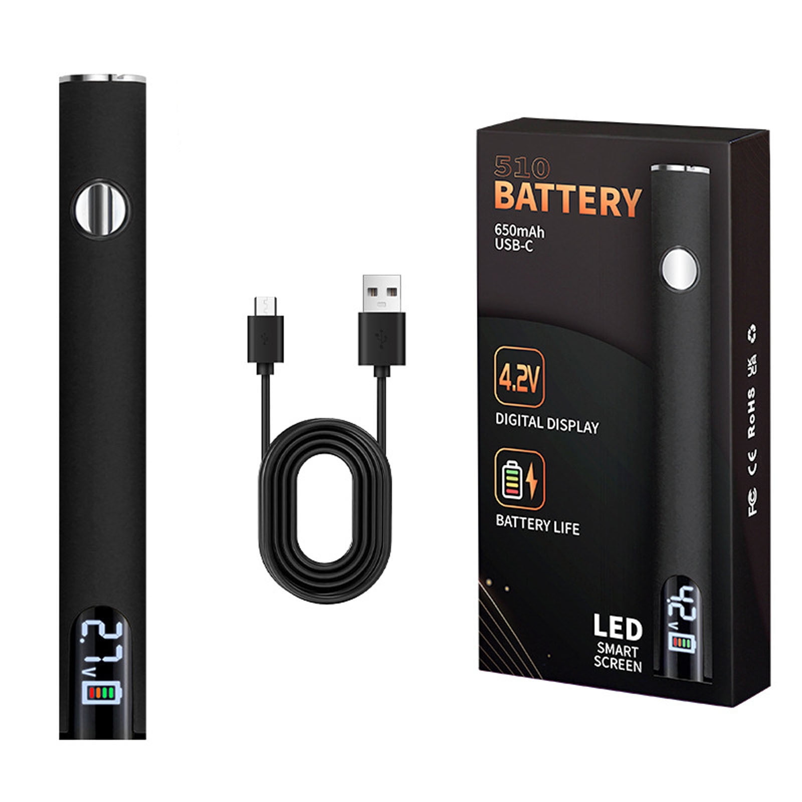 Cordless Soldering Iron- 510 Threaded Battery Pen, 650mAh USB ...