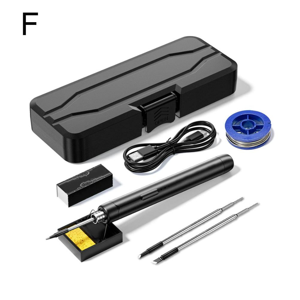 Cordless Soldering Iron Kit,USB Rechargeable Portable Cordless ...